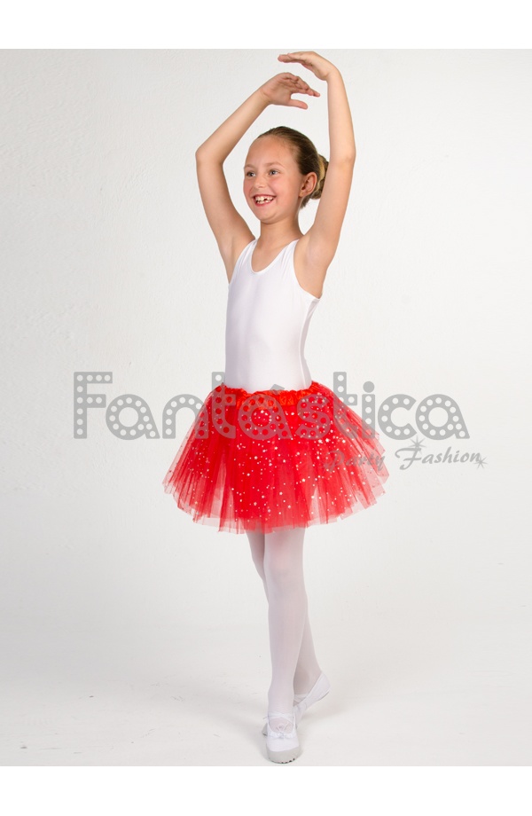 Red Ballet Tutu for Girl and Woman with Strass Crystals